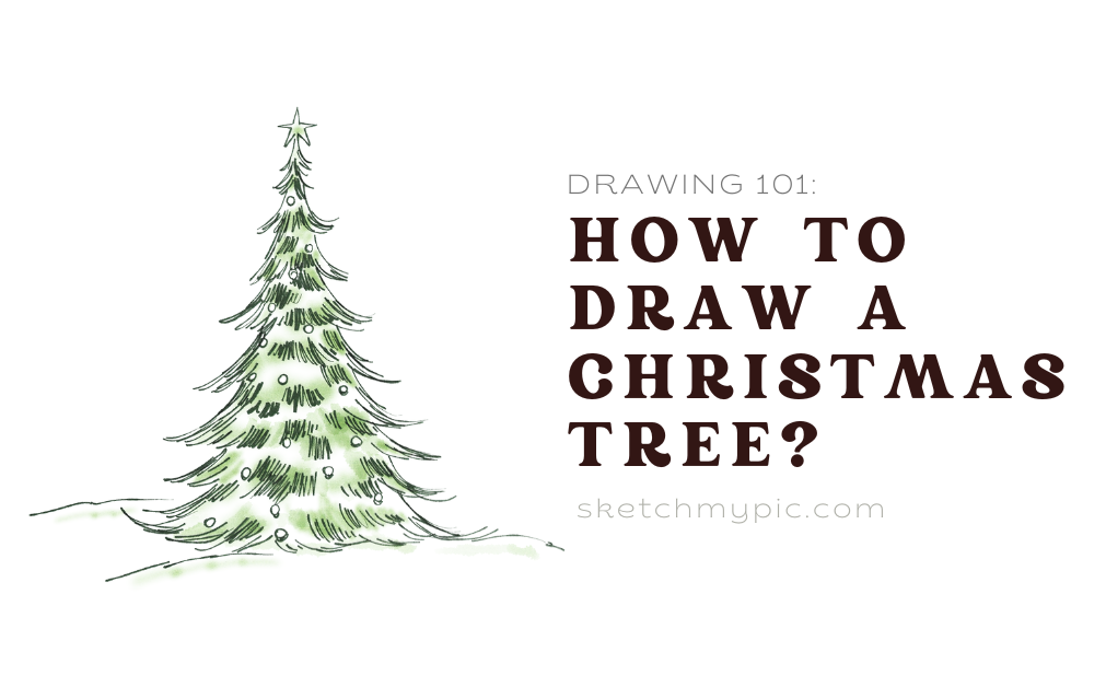 sketchMyPic | Drawing 101: How to Draw a Christmas Tree?